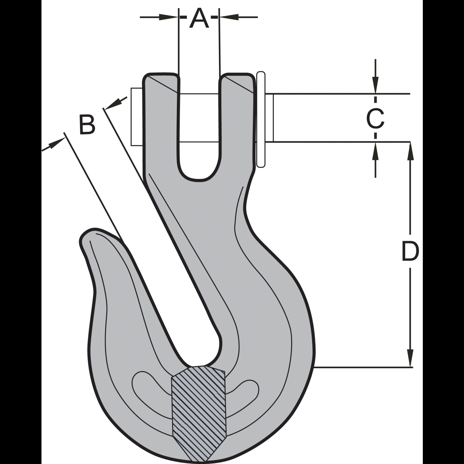 Peerless | Transport (T80) Clevis Grab Hook - Import