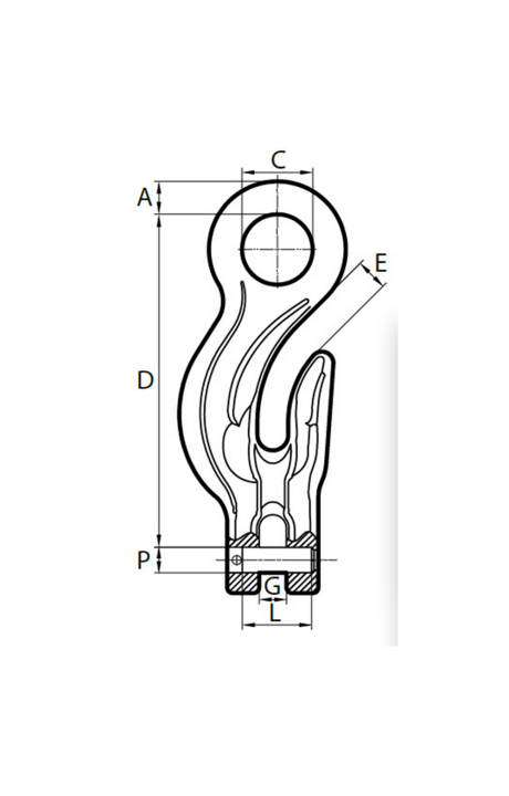 Peerless | V10® Eye Grab Hook With Clevis Attachment