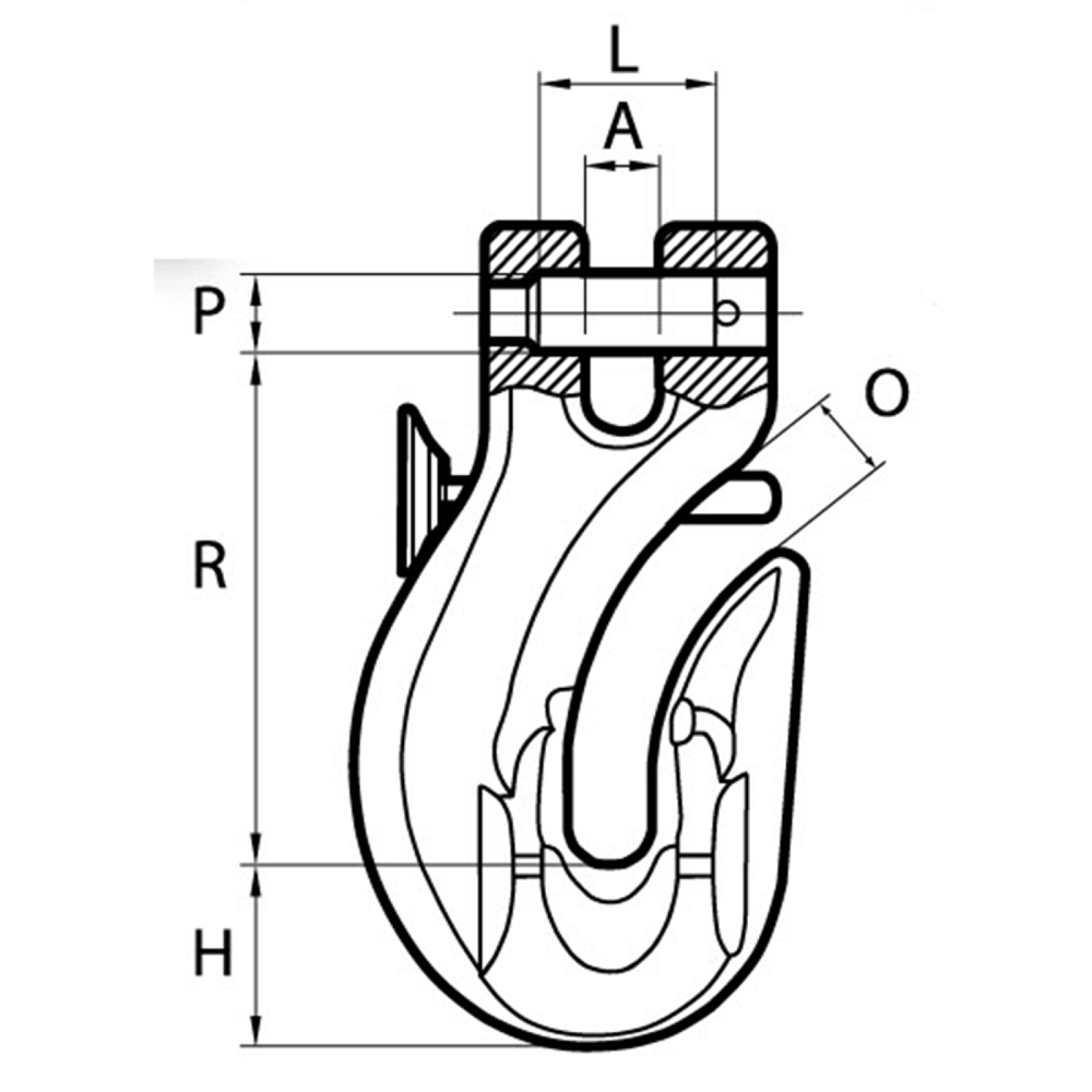 Peerless | V10® Clevis Shortening Grab Hook With Retainer