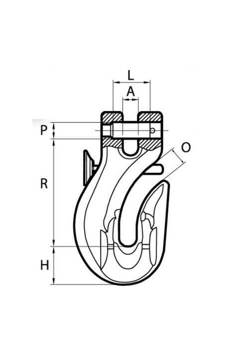 Peerless | V10® Clevis Shortening Grab Hook With Retainer